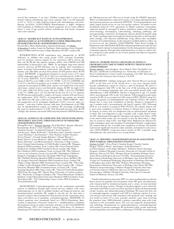 (PDF) CRAN-08. National Uk Guidelines for the Investigation, Treatment ...