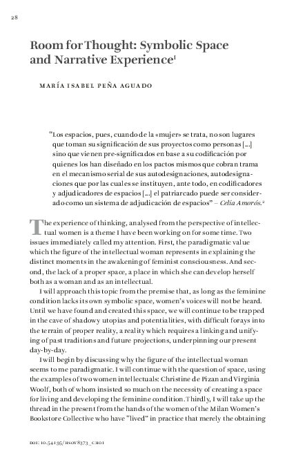 (PDF) Room for thought symbolic space and narrative expe