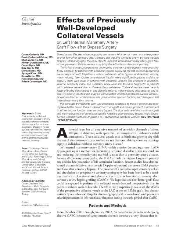 (PDF) Effects of previously well-developed collateral vessels on left ...