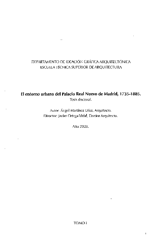 (PDF) El entorno urbano del Palacio Real Nuevo de Madrid 1735-1885 ...