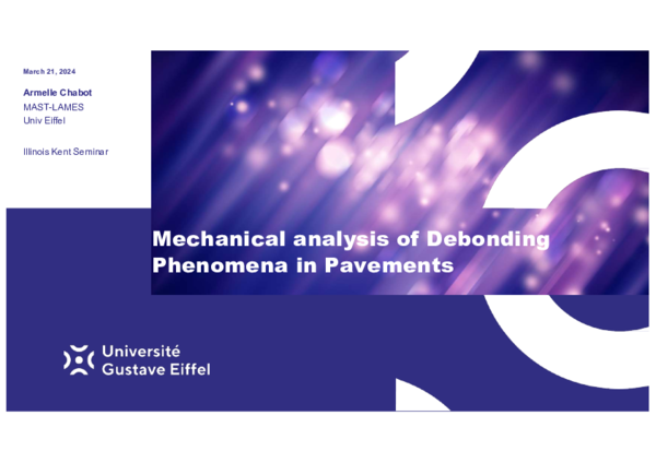 (PDF) Mechanical analysis of Debonding Phenomena in Pavements.