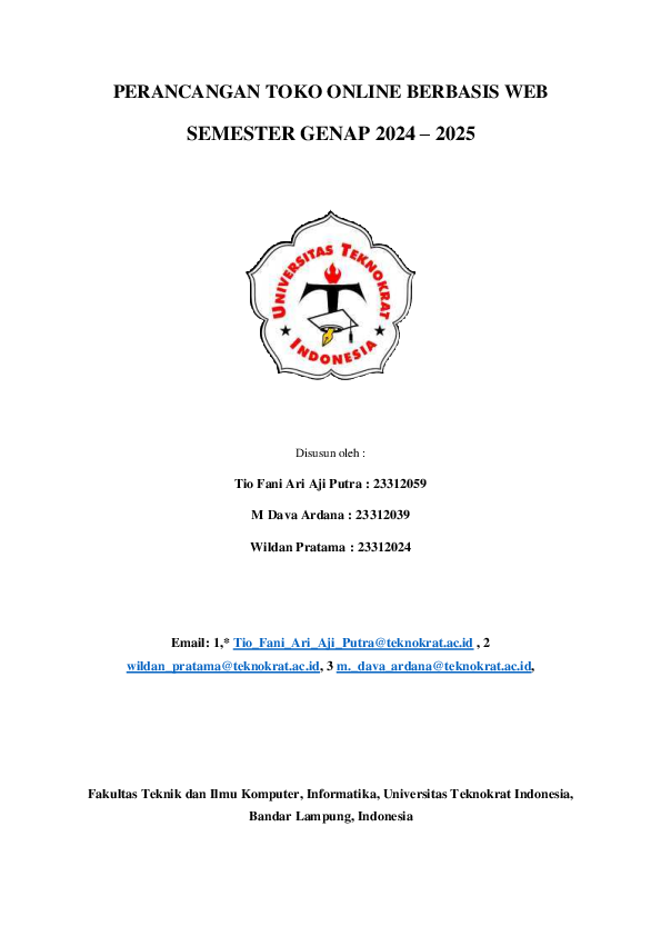 (PDF) PERANCANGAN TOKO ONLINE BERBASIS WEB