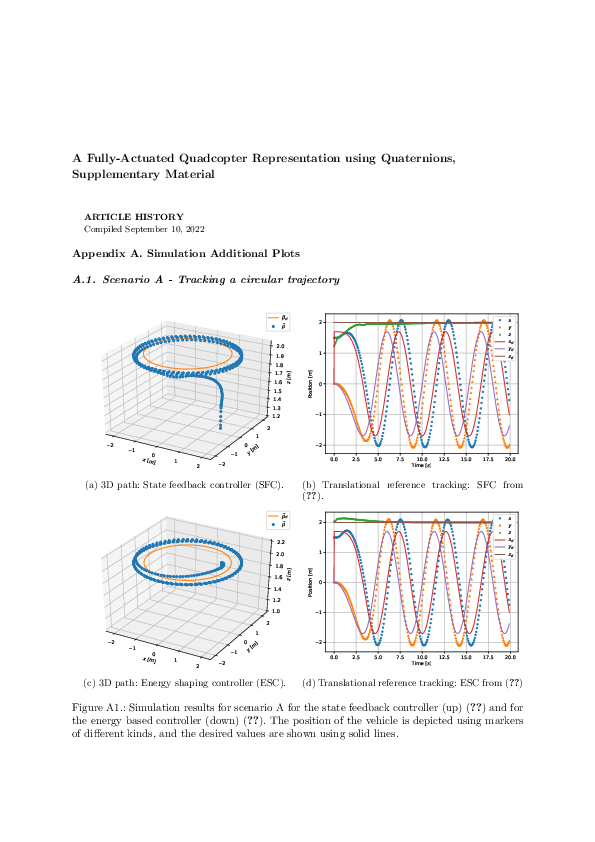 (PDF) A fully-actuated quadcopter representation using quaternions