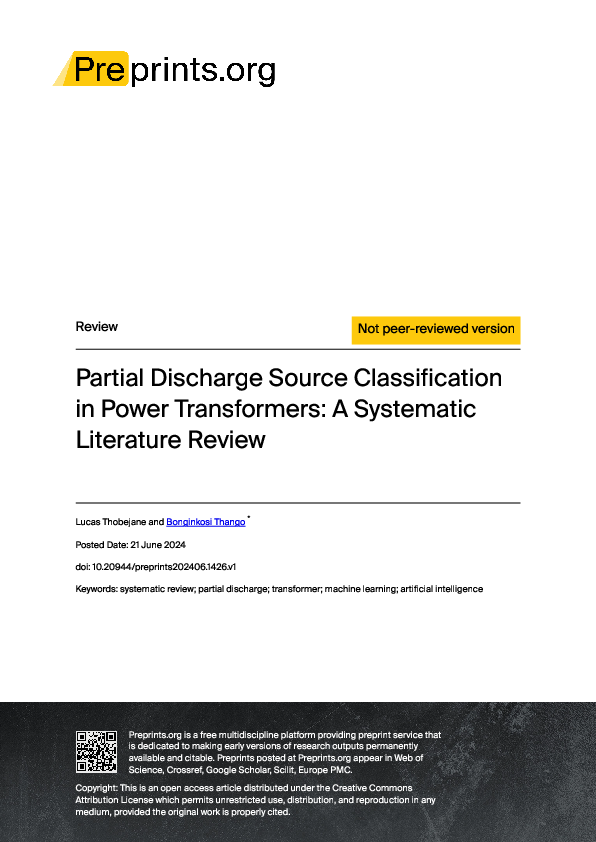 (PDF) versionPartial Discharge Source Classificationin Power Transformers: A ...