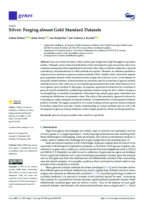 (PDF) Silver: Forging almost Gold Standard Datasets