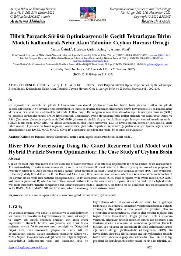 (PDF) River Flow Forecasting Using the Gated Recurrent Unit Model with ...