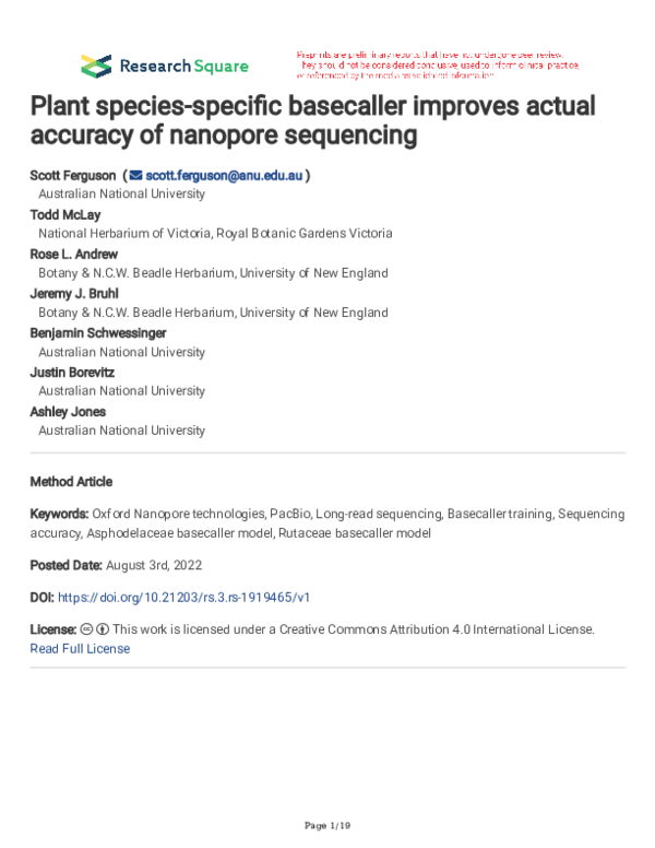 (PDF) Plant species-specific basecaller improves actual accuracy of ...