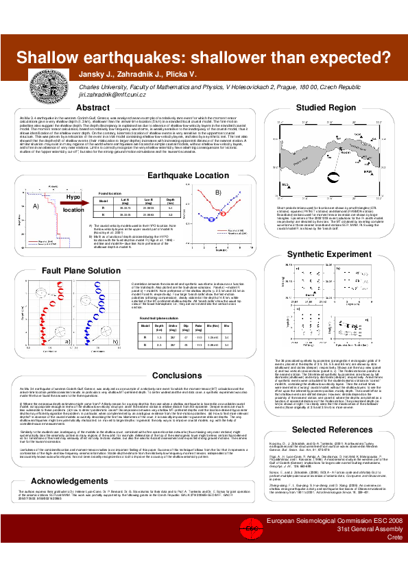 (PDF) Shallow earthquakes: Shallower than expected?