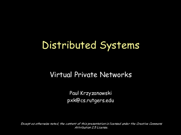(PDF) Virtual private networks