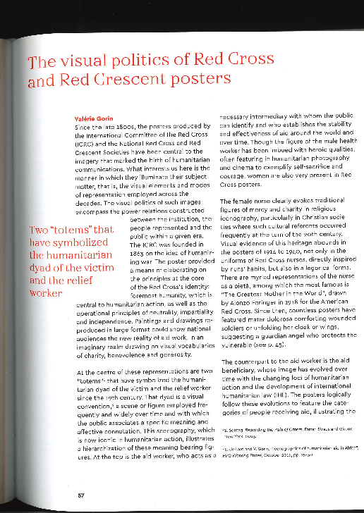 (PDF) The visual politics of Red Cross and Red Crescent posters