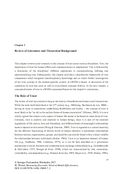 (PDF) Review of Literature and Theoretical Background