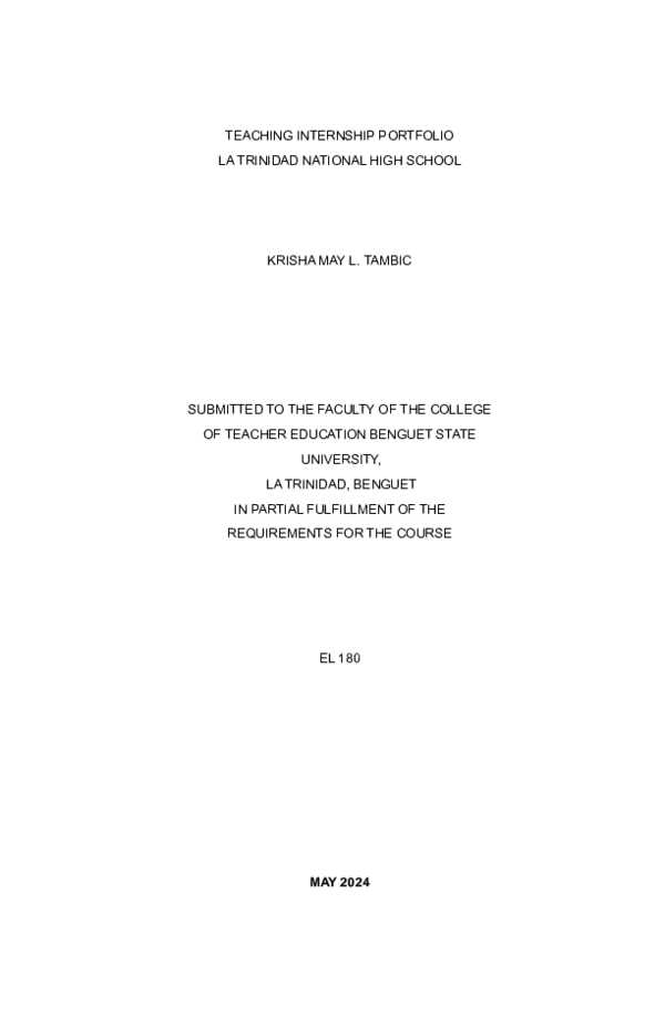 (PDF) FINAL TEACHING INTERNSHIP PORTFOLIO