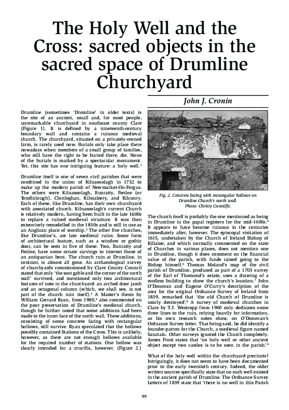 (PDF) The Holy Well and the Cross: sacred objects in the sacred space ...