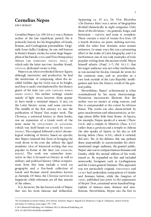 (PDF) Cornelius Nepos