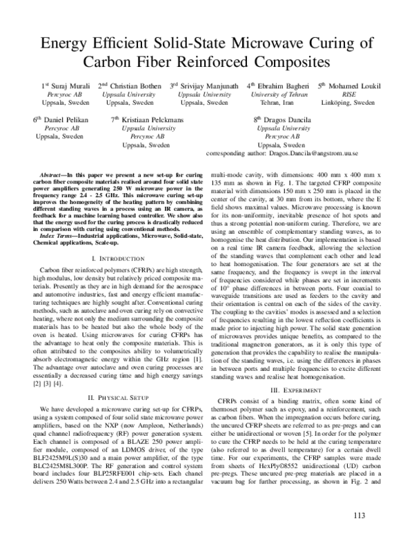 (PDF) Energy Efficient Solid-State Microwave Curing of Carbon Fiber ...