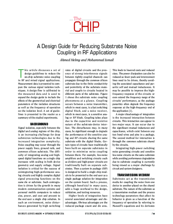 (PDF) The CHIP - A Design Guide for Reducing Substrate Noise Coupling in RF Applications ...