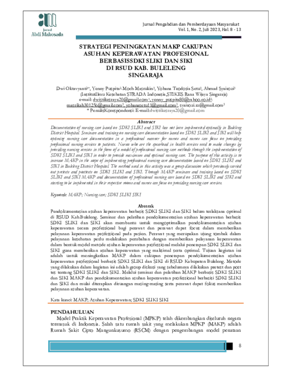 (PDF) Strategi Strategi Peningkatan Makp Cakupan Asuhan Keperawatan ...