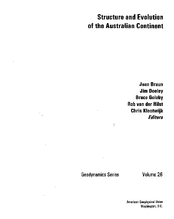 (PDF) Structure and Evolution of the Australian Continent