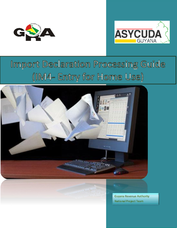 (PDF) AW Import Declaration Commercial Processing Guide final