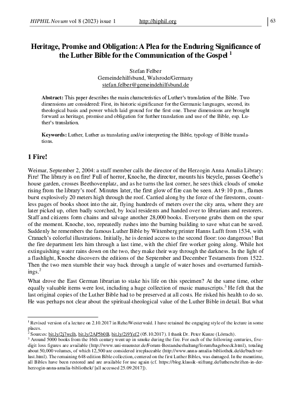 (PDF) Heritage, Promise and Obligation: A Plea for the Enduring ...