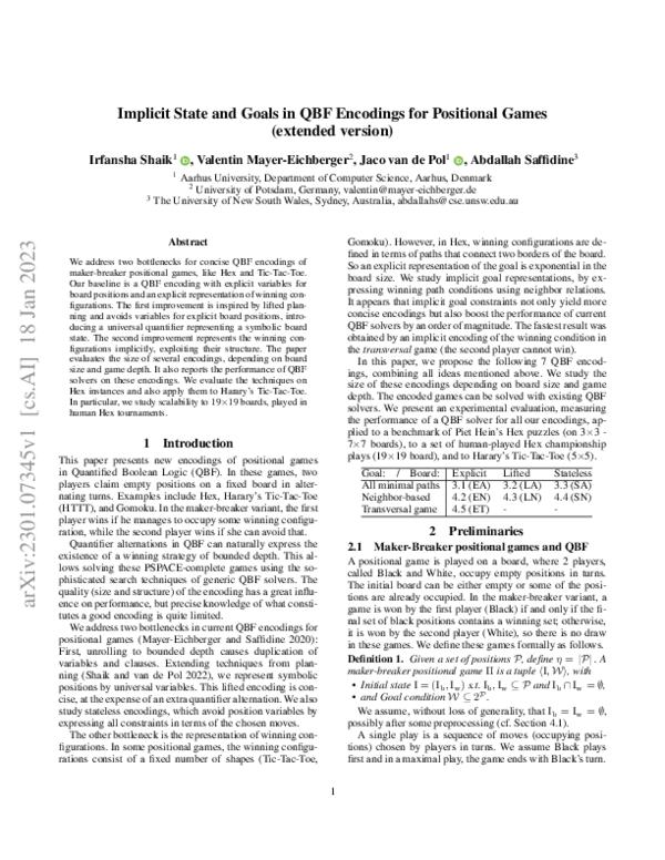 (PDF) Implicit State and Goals in QBF Encodings for Positional Games (extended version)
