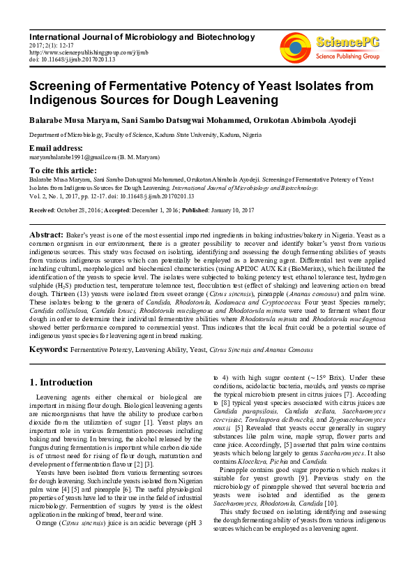 (PDF) Leavening Bread Dough | Suzana Caetano da Silva Lannes - Academia.edu