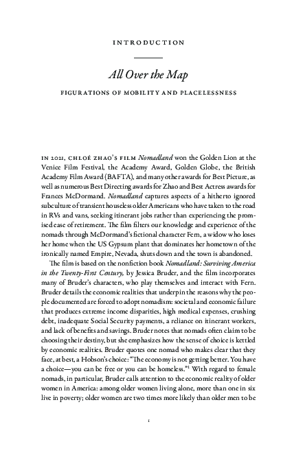 (PDF) Introduction: All Over the Map: Figurations of Mobility and ...