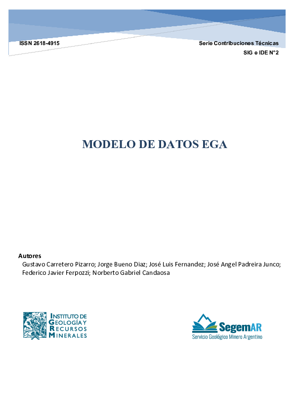 (PDF) Modelo de Datos EGA