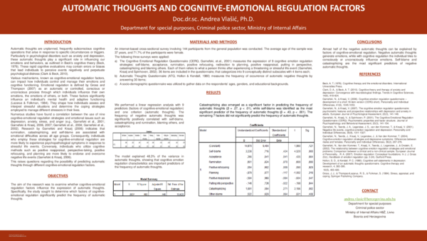 (PDF) Automatic thoughts and cognitive-emotional regulation factors