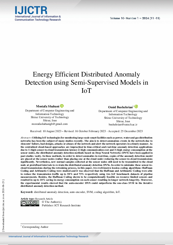 (PDF) Energy Efficient Distributed Anomaly Detection using Semi ... (PDF) Energy Efficient Distributed Anomaly Detection using Semi ...
