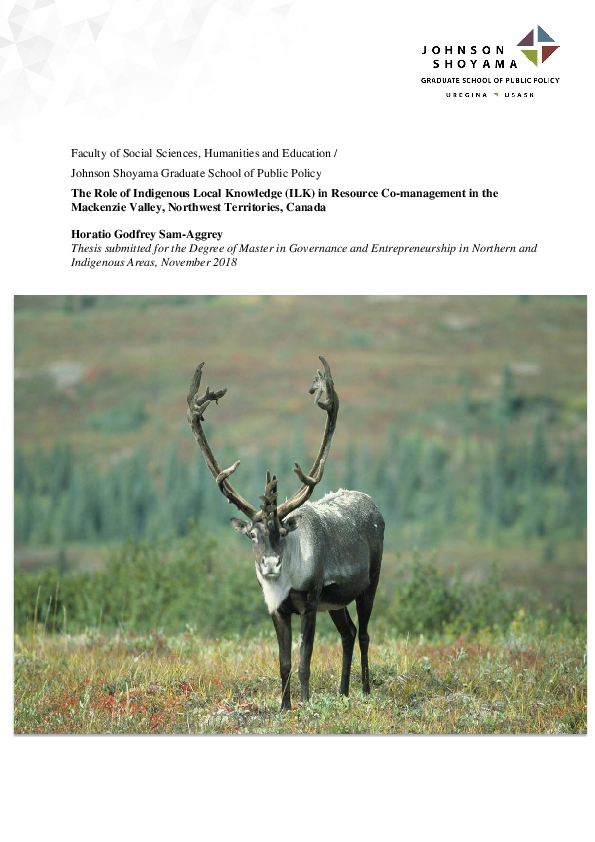 (PDF) The Role of Indigenous Local Knowledge (ILK) in Resource Co ...