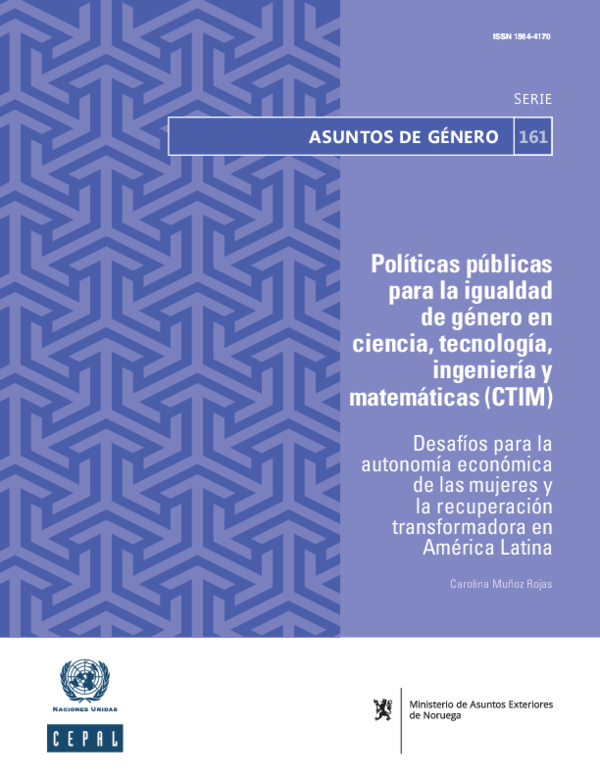 (PDF) Políticas públicas para la igualdad de género en ciencia ...