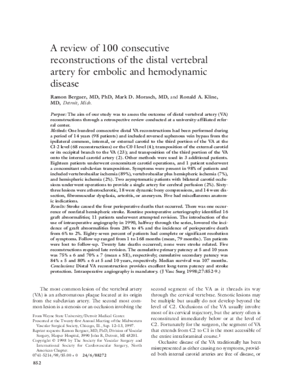 (PDF) A review of 100 consecutive reconstructions of the distal ...