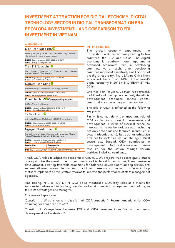 (PDF) Investment attraction for digital economy, digital technology ...