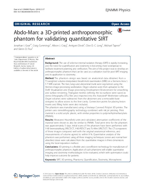 (PDF) Abdo-Man: a 3D-printed anthropomorphic phantom for validating ...