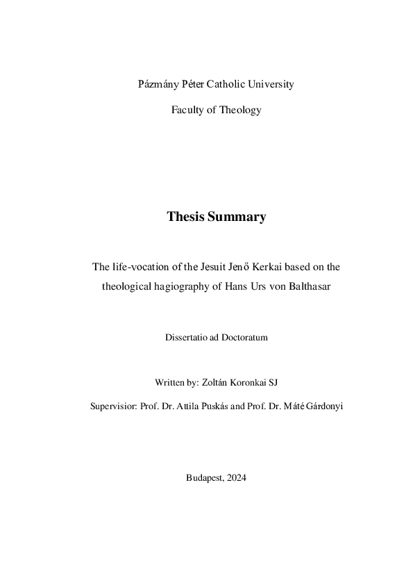 (PDF) Thesis Summary