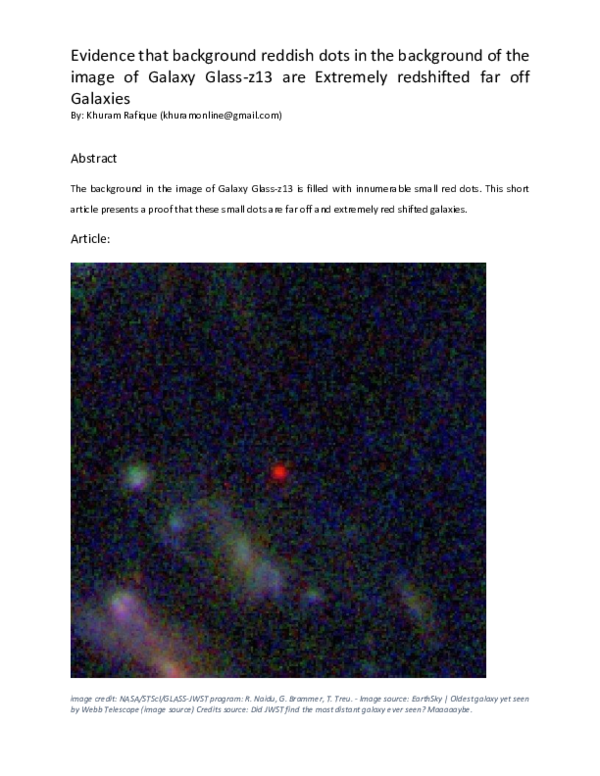 (PDF) Evidence that background reddish dots in the background of the ...