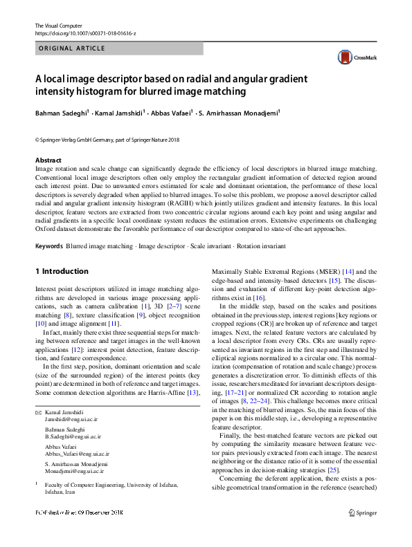 (PDF) A local image descriptor based on radial and angular gradient intensity histogram for ...