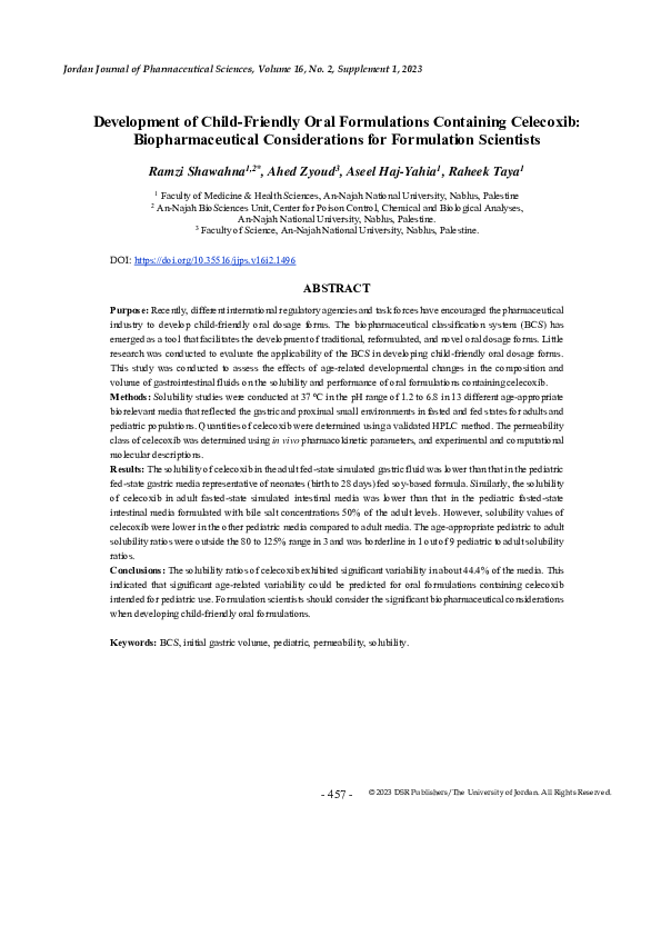 (PDF) Development of Child-Friendly Oral Formulations Containing ...