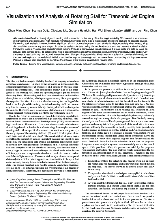 (PDF) Visualization and Analysis of Rotating Stall for Transonic Jet Engine Simulation | Gregory ...
