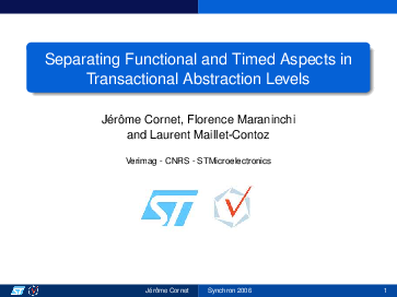 (PDF) Transaction Level Modeling