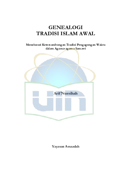 (PDF) GENEALOGI TRADISI ISLAM AWAL Menelusuri Ketersambungan Tradisi ...