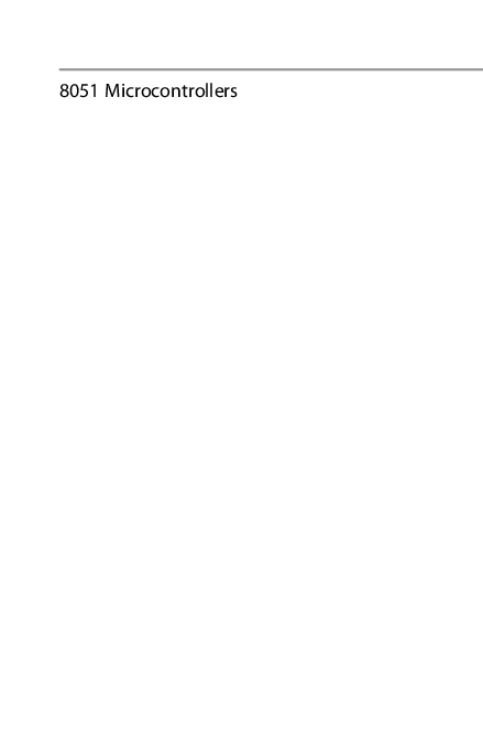 (PDF) 8051 Microcontrollers