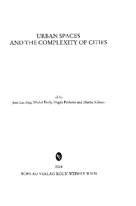 (PDF) Urban Spaces and the complexity of Cities