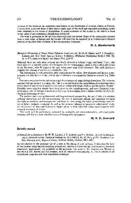 (PDF) Biological Monitoring of Heavy Metal Pollution: Land and Air