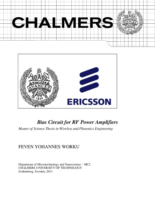 (PDF) Bias Circuit for RF Power Amplifiers