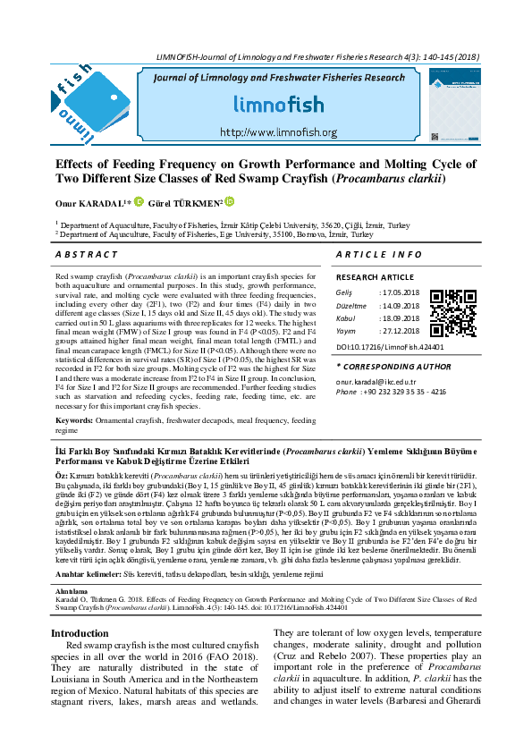 (PDF) Histological Changes in Cuticle of the Red Swamp Crayfish, Procambarus clarkii During ...