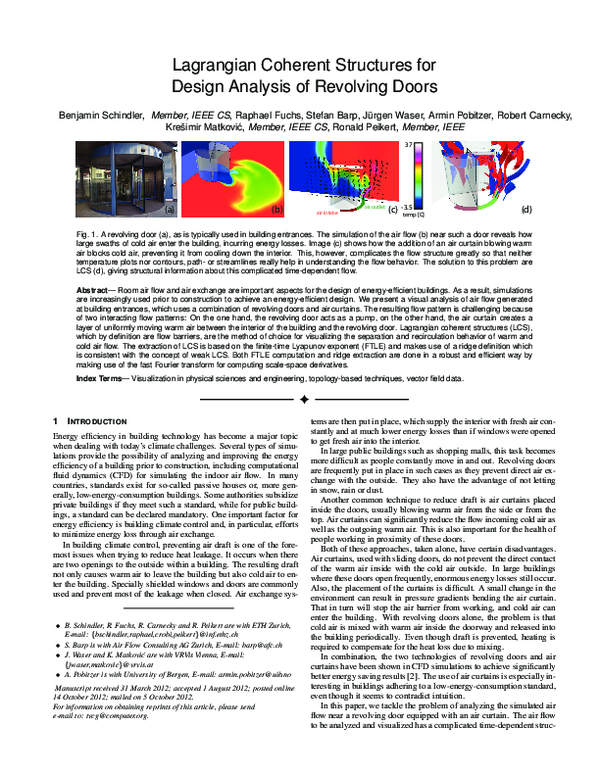 (PDF) Lagrangian Coherent Structures for Design Analysis of Revolving Doors