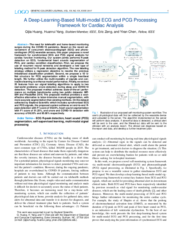 (PDF) A Deep-Learning-Based Multi-modal ECG and PCG Processing Framework for Cardiac Analysis