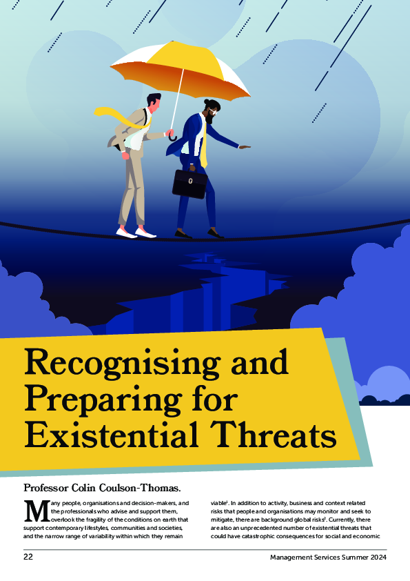 (PDF) Recognising and Preparing for Existential Threats